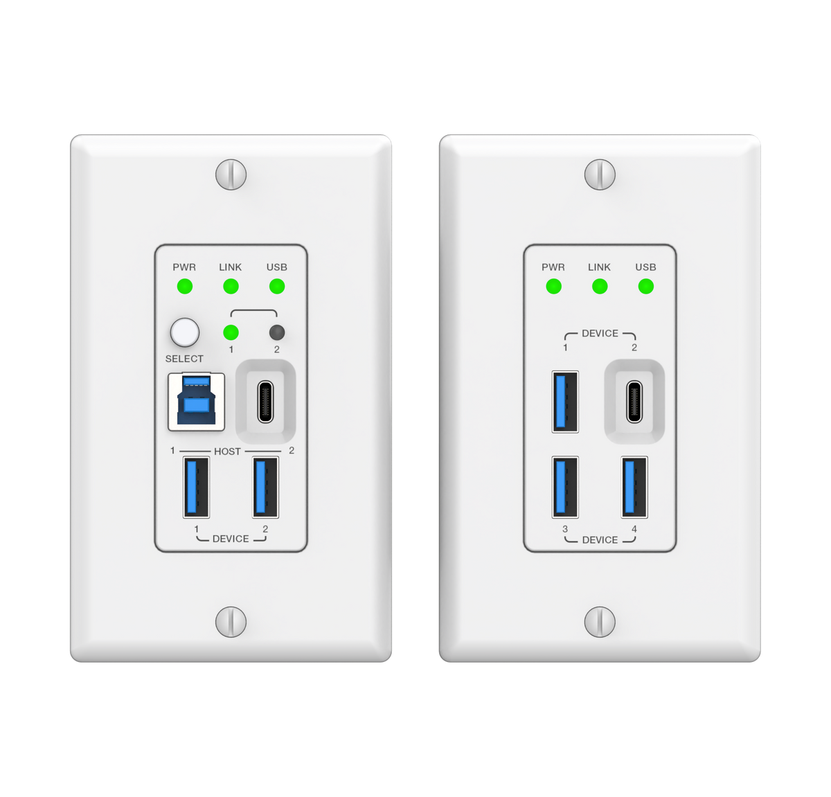 USB 3.2 Gen 1 Extender 100m (Wall Plate/Wall Plate)- CAD-HDPWP3100CBTR ...